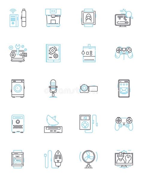 Instrument Solutions Linear Icons Set Calibration Metrology Accuracy Sensitivity Precision