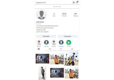 Github Vivekbtuinsta Clone