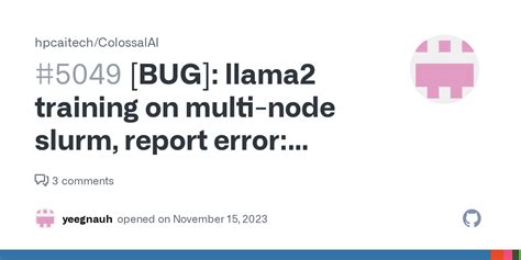 Bug Llama2 Training On Multi Node Slurm Report Error Errno 98 Address Already In Use
