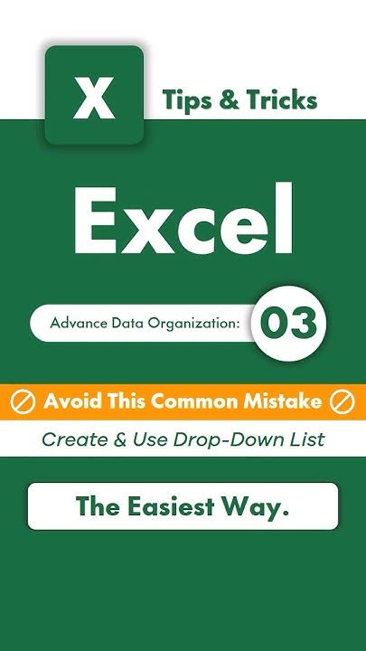 Avoid This Common Mistake 🥵 How To Create And Use Drop Down Lists🔥