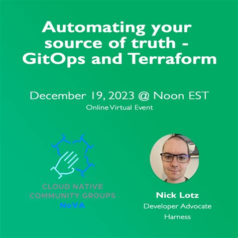 See Automating Your Source Of Truth Gitops And Terraform At Cncf