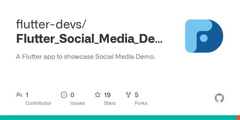 Github Flutter Devsfluttersocialmediademo A Flutter App To Showcase Social Media Demo