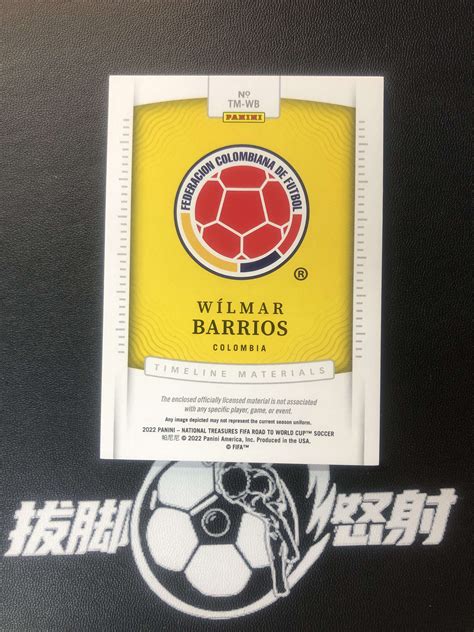 【怒射拍卖 接代卖】拔脚鸣人b21 2022 Panini National 国宝 世界杯巴里奥斯wílmar Barrios 哥伦比亚