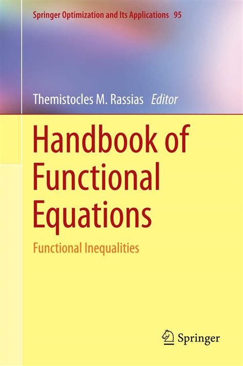 handbook of functional equations functional inequalities springer