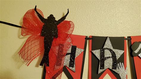 Michael Jackson Happy Birthday Banner Michael Jackson Decoration Mj