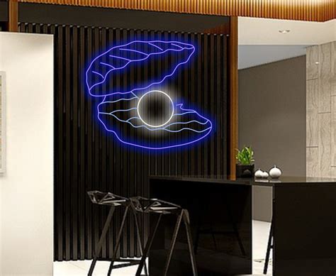 Pearl Neon Sign Sea Shell With Pearl Neon Sign Sea Shell Neon Sign