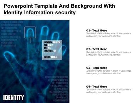 Powerpoint Template And Background With Identity Information Security Presentation Graphics