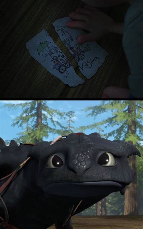 Toothless Sad To See Torn Picture Of Them By Dracoawesomeness On Deviantart