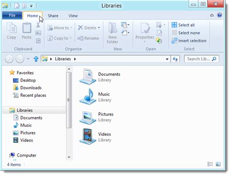 Using The New Windows Explorer Ribbon In Windows 8