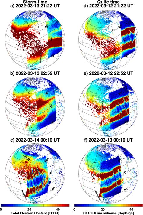 Combined Gnss Tec And Gold Oi 1356‐nm Radiance Maps At Three Uts