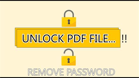 How To UNLOCK PDF File Or Remove Password From PDF FIle Online Method