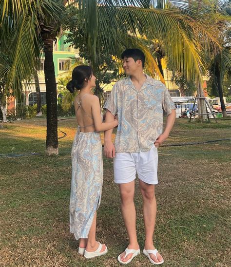 민민커플 휴양지필수 뒷트임찰랑 백리스 끈나시 롱원피스 반팔 셔츠 커플룩 시밀러룩 바캉스 동남아룩 신혼여행룩 스냅촬영
