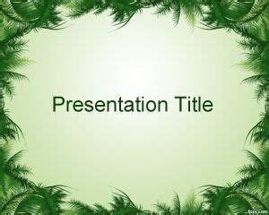 Green Tree PowerPoint Template
