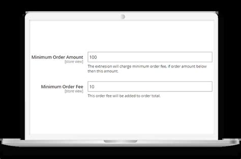 Magento 2 Minimum Order Fee Extension Charge Small Order Fee