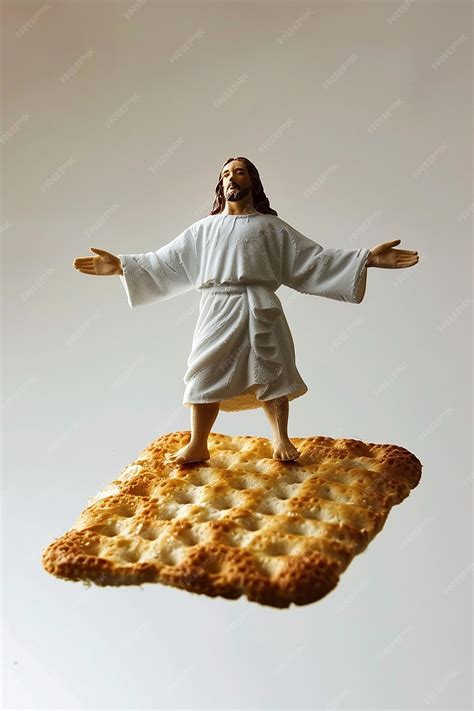 Premium Photo Jesus Christ Standing On A Single Saltine Cracker