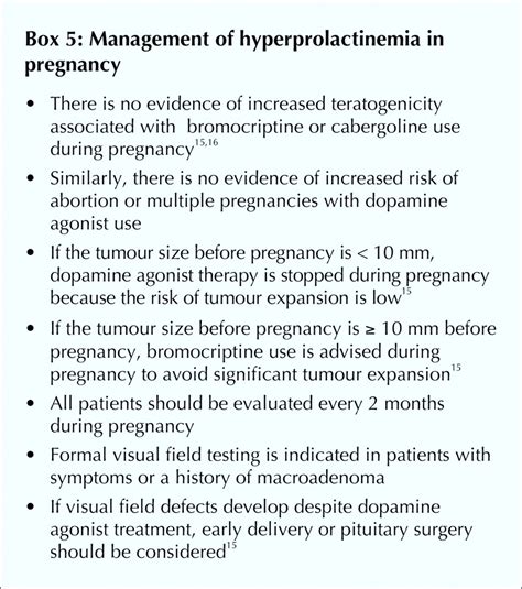 Diagnosis And Management Of Hyperprolactinemia Cmaj