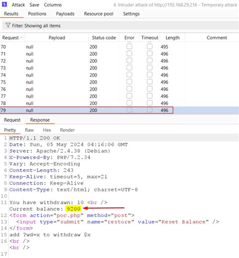 Exploiting Race Condition Using Turbo Intruder