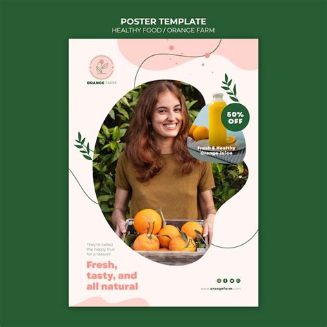 건강 식품 포스터 디자인 서식 파일 무료 Psd 파일