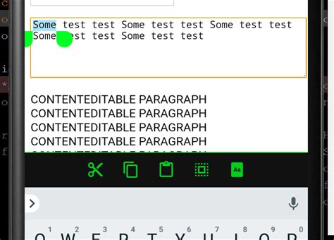 Manually Trigger Cutcopypaste In Android Webview Stack Overflow