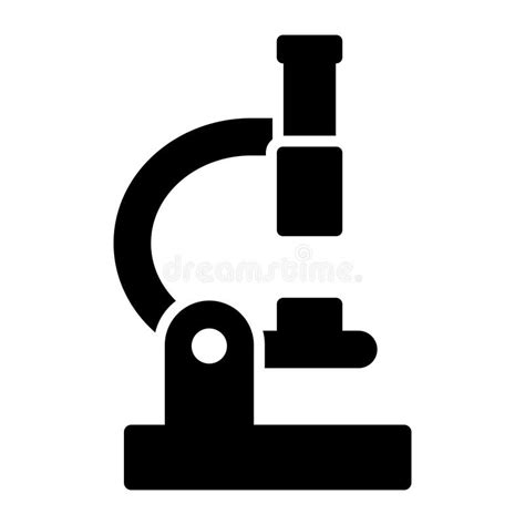 Microscope A Medical Equipment Trendy Design Stock Vector