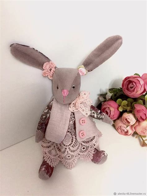 Мягкие игрушки Зайка 20 см в интернет магазине Ярмарка Мастеров по цене 1700 ₽ Rovkkru