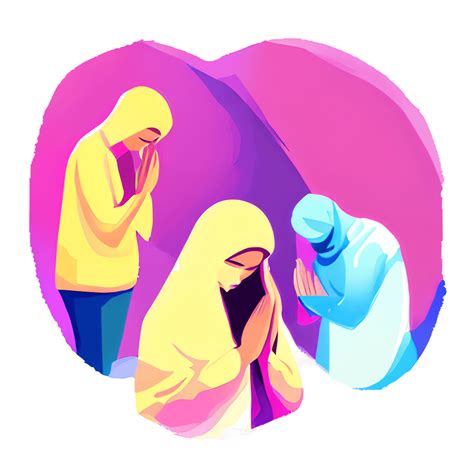 People Praying Graphic · Creative Fabrica