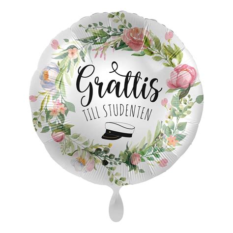 Folieballong Grattis Till Studenten Partykungen