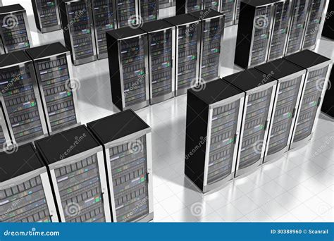 Network Servers In Datacenter Stock Illustration Illustration Of Connection Networking 30388960