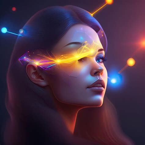 Premium Ai Image Glowing Neural Links Network