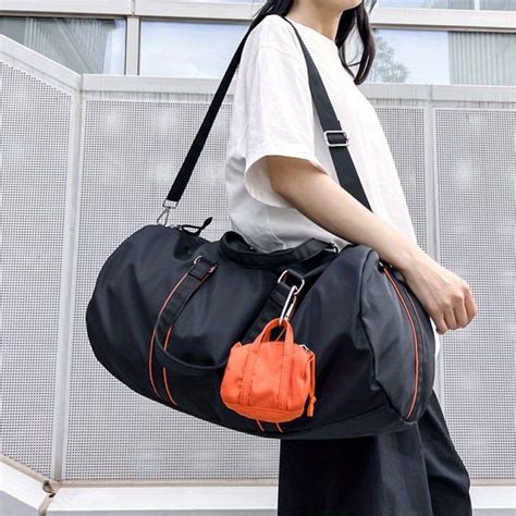 Temu｜나일론 여행 더플 백 분리 가능한 작은 파우치 포함 대용량 지퍼 잠금 경량 야외 스포츠 짐 백 Artofit