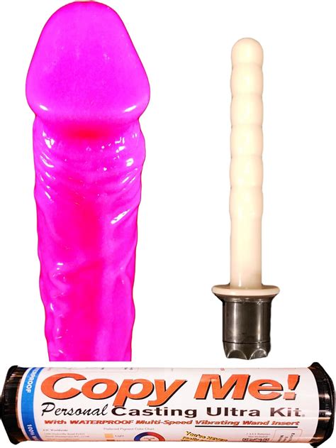 Penis Casting Kit Purple With 5 Inch Multi Speed Vibrator