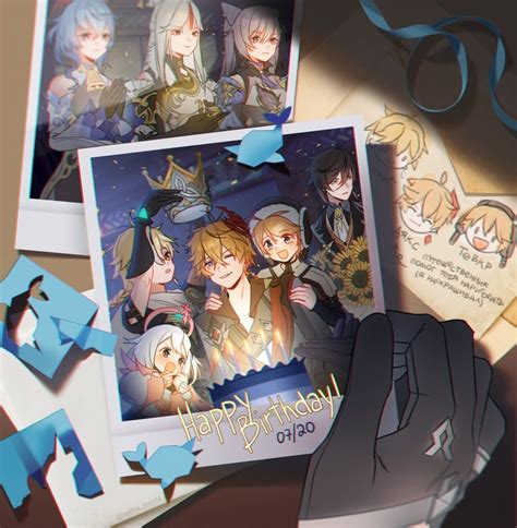 Ganyu Zhongli Aether Keqing Tartaglia And More Genshin Impact Drawn By Extra Minta