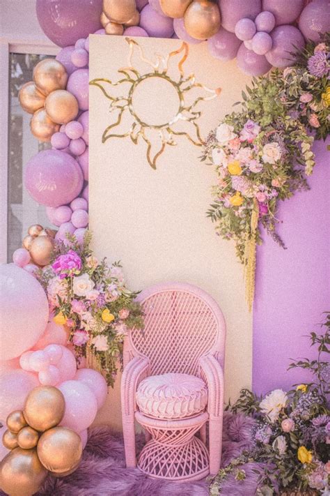 Cumpleaños De Enredados Fiesta De Enredados Decoración De Rapunzel