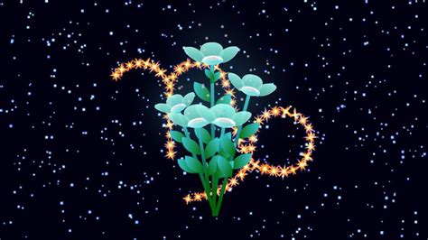 css blossoming flowers at magical night