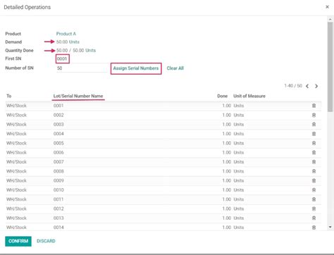 Use Serial Numbers To Track Products — Odoo Saas 162 Documentation