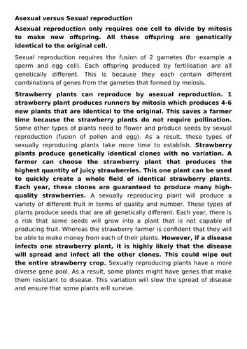 Meiosis And Reproduction Teaching Resources
