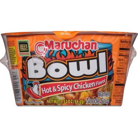 Maruchan Bowl Hot Spicy Chicken Pack Of 18 18 Pack Kroger