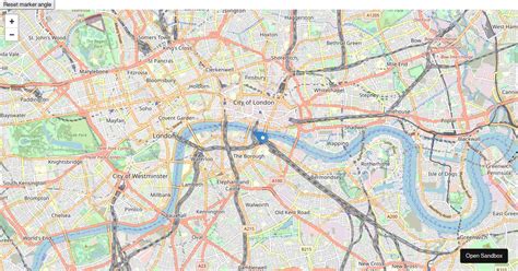 React Leaflet Marker Rotation Codesandbox