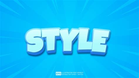 Premium Vector Vector 3d Text Style Editable Text Effect Font