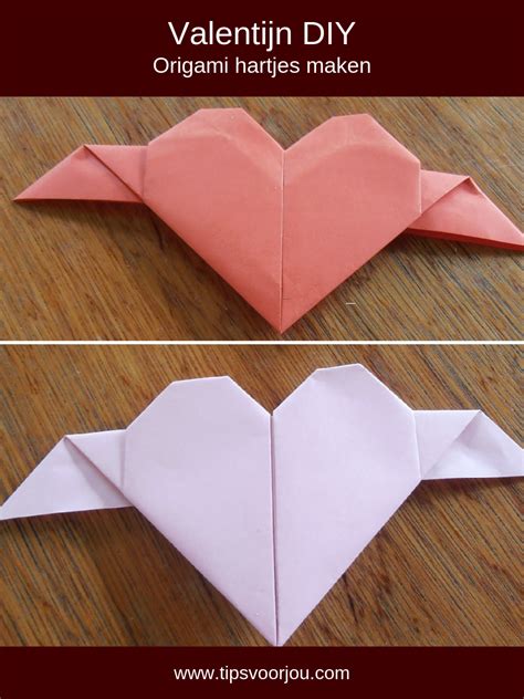 Valentijn Diy Origami Hartje Valentijn Diy Valentijn Knutselen Volwassenen Valentijnen