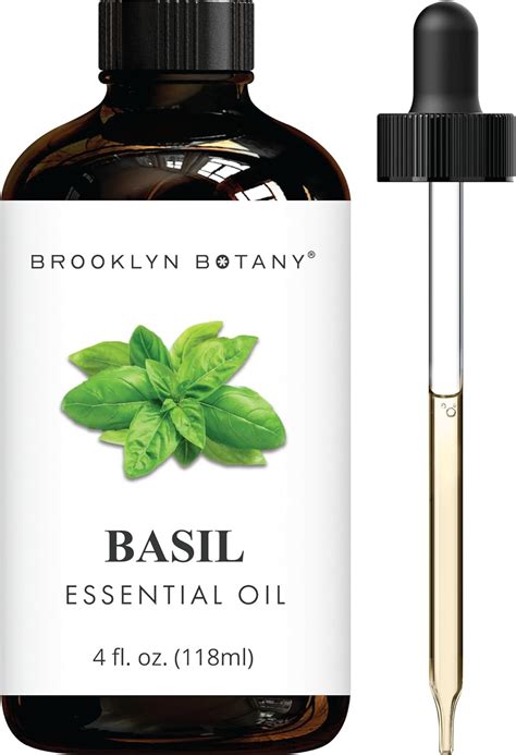 Brooklyn Botany Basil Essential Oil Huge 4 Fl Oz 100