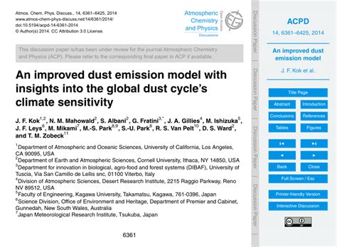Pdf An Improved Dust Emission Model With Insights Into The Global