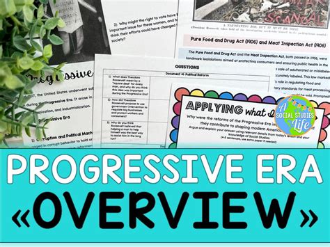 Progressive Era Overview Teaching Resources