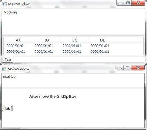 Wpf After Move The Gridsplitter The Layout Don T Work Correctly Stack Overflow