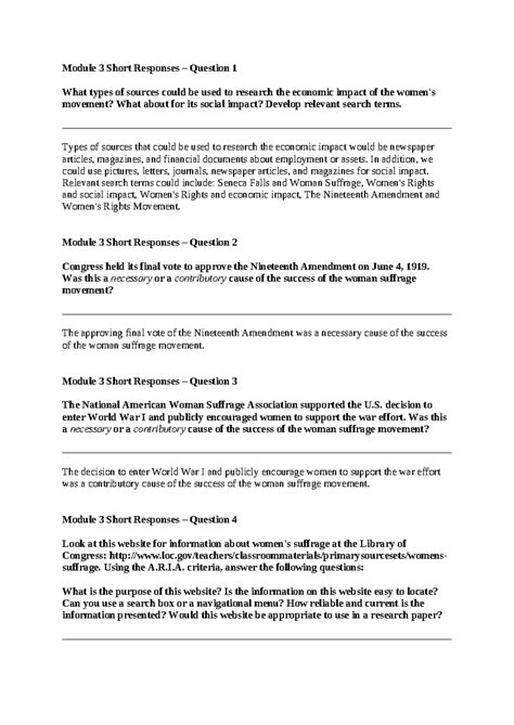 Module 3 Short Responses Module 3 Short Responses Question 1 What Types Of Sources Could Be