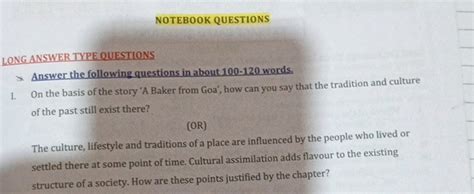 NOTEBOOK QUESTIONS LONG ANSWER TYPE QUESTIONS StudyX