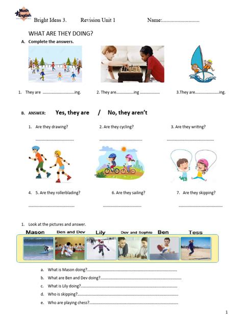 Bright Ideas 3 Revision Unit 1 Pdf