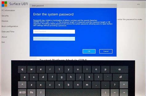 How To Configure Surface Pro Uefibios Settings Surfacetip