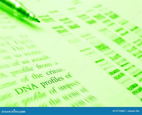 Forensic Science Study DNA Profile Stock Photo Image Of Accurate Biological 9774380