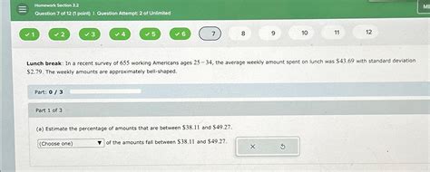 Solved Homework Section 3 2 Nquestion 7 Of 12 1 Point I